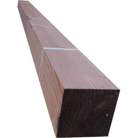 Poteau Douglas raboté 195x195mm 100% bois français ! Central Bois