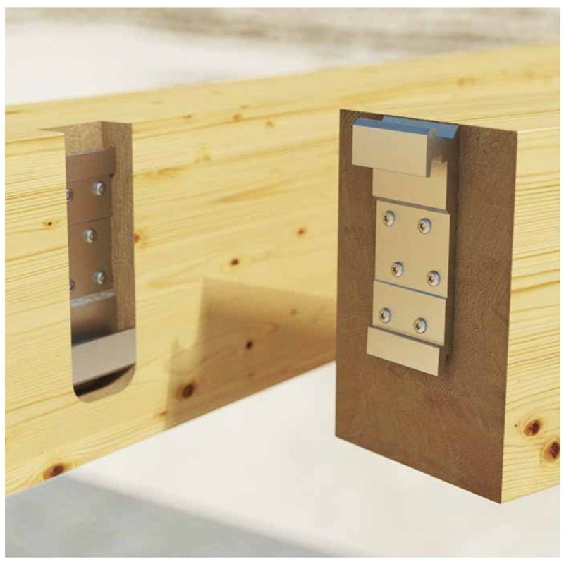 Connecteur invisible BOIS-BOIS 35x80x20 pour petite section bois ...