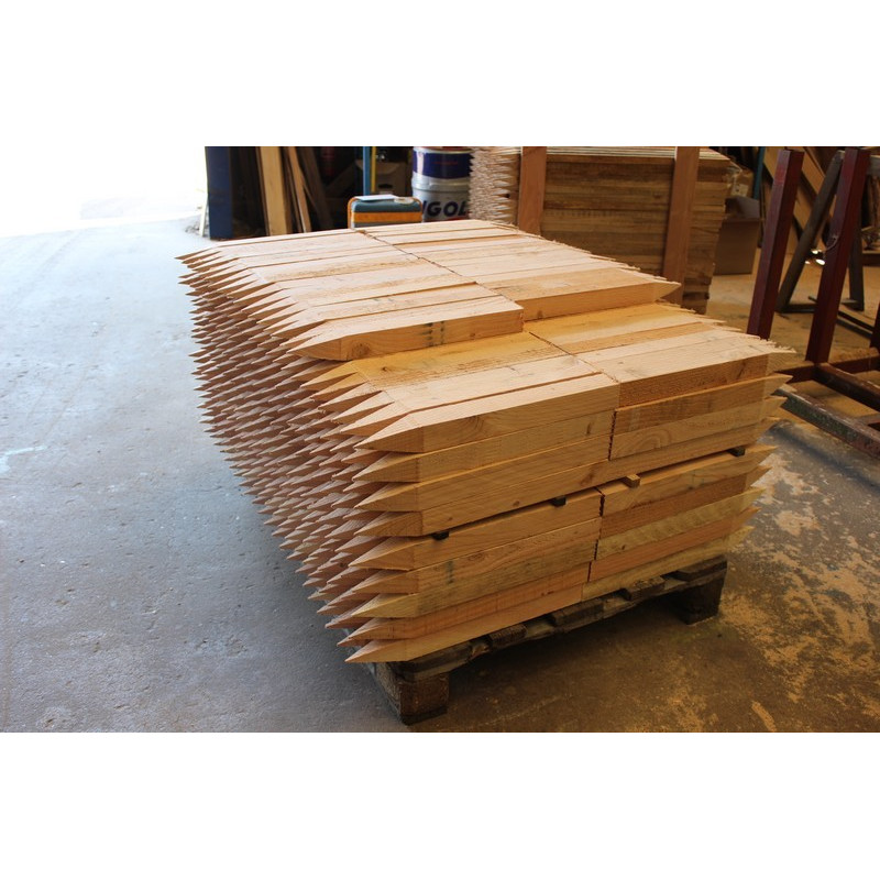 Piquet Implantation TP (chantiers) 50x50mm Douglas Naturel Brut ...