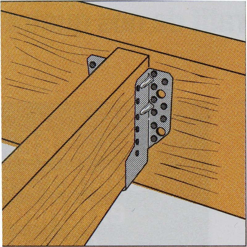 Sabot de Charpente à Ailes Extérieures 76x152 x 1mm5 -T380