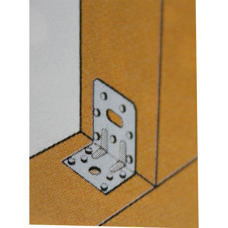 Equerre Renforcée Acier galvanisé 75x48x65 Epaisseur 2mm